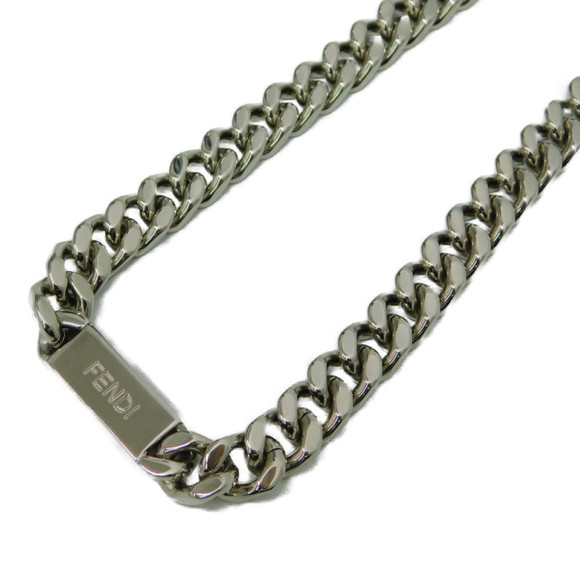 Fendi | Bags | Fendi Chain Link Necklace Metal Silver | Poshmark